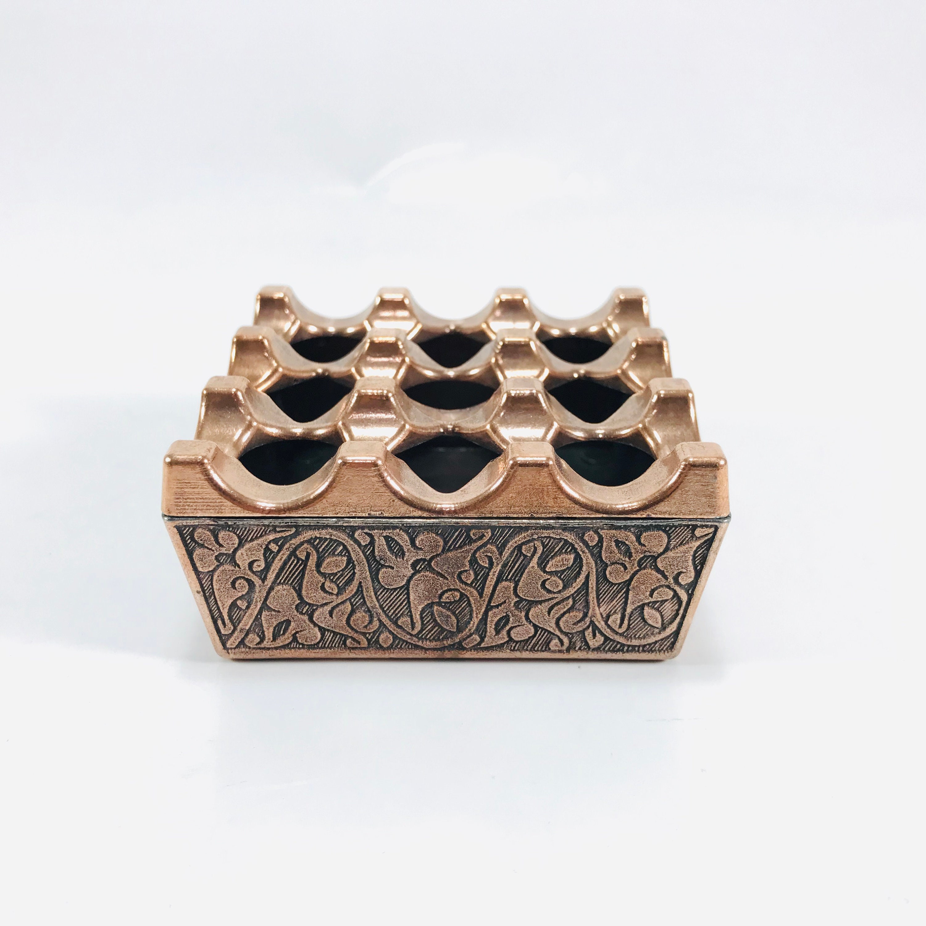 Ashtray Metal Ashtray Square Grid Cigar Ashtray Vintage | Etsy