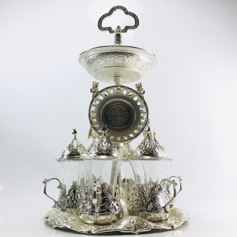 Tea Set Tea Cups Arabic Tea Set Turkish Tea Set Gold Tea | Etsy