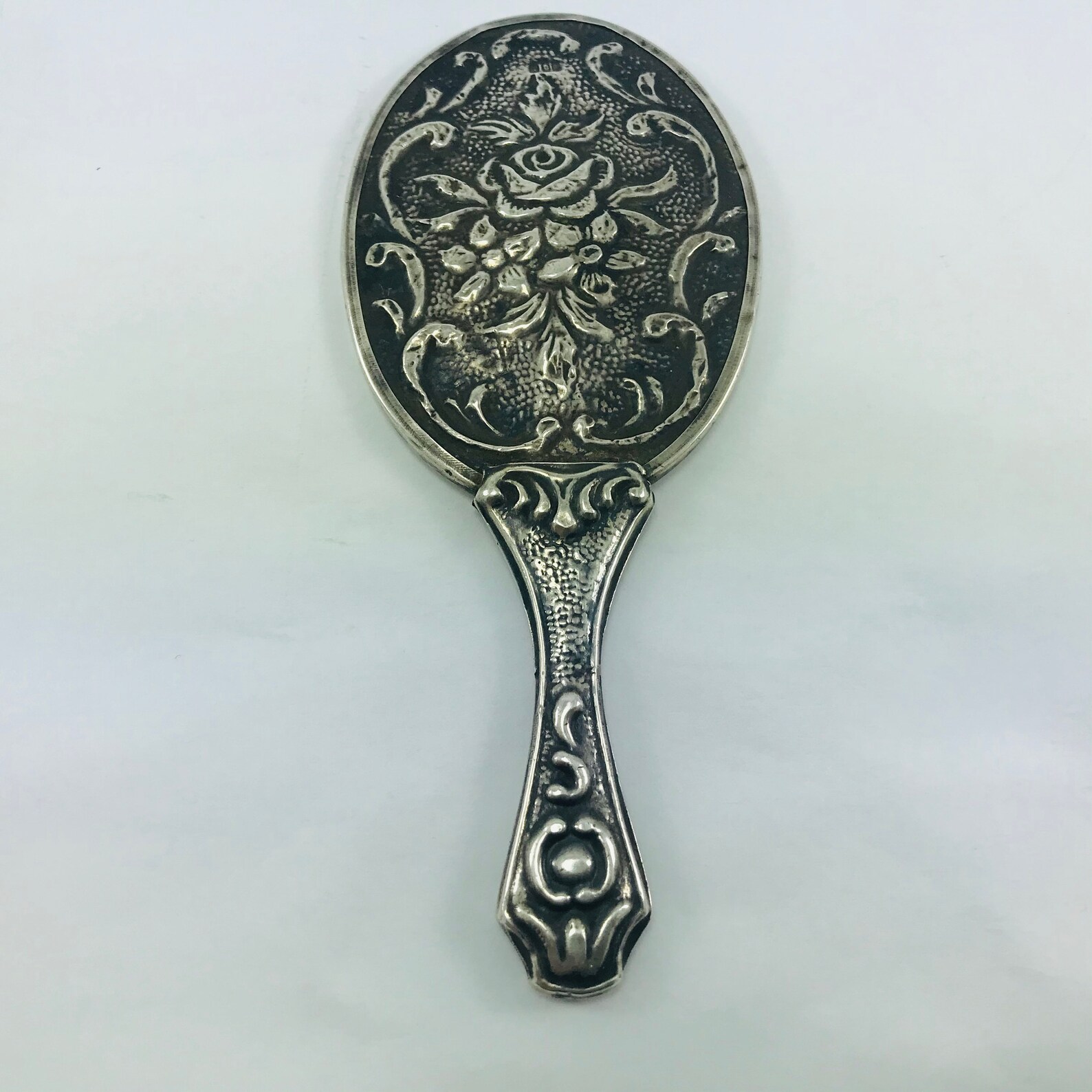 Silver Hand Mirror 900 Carat Antique or Vintage Hand - Etsy