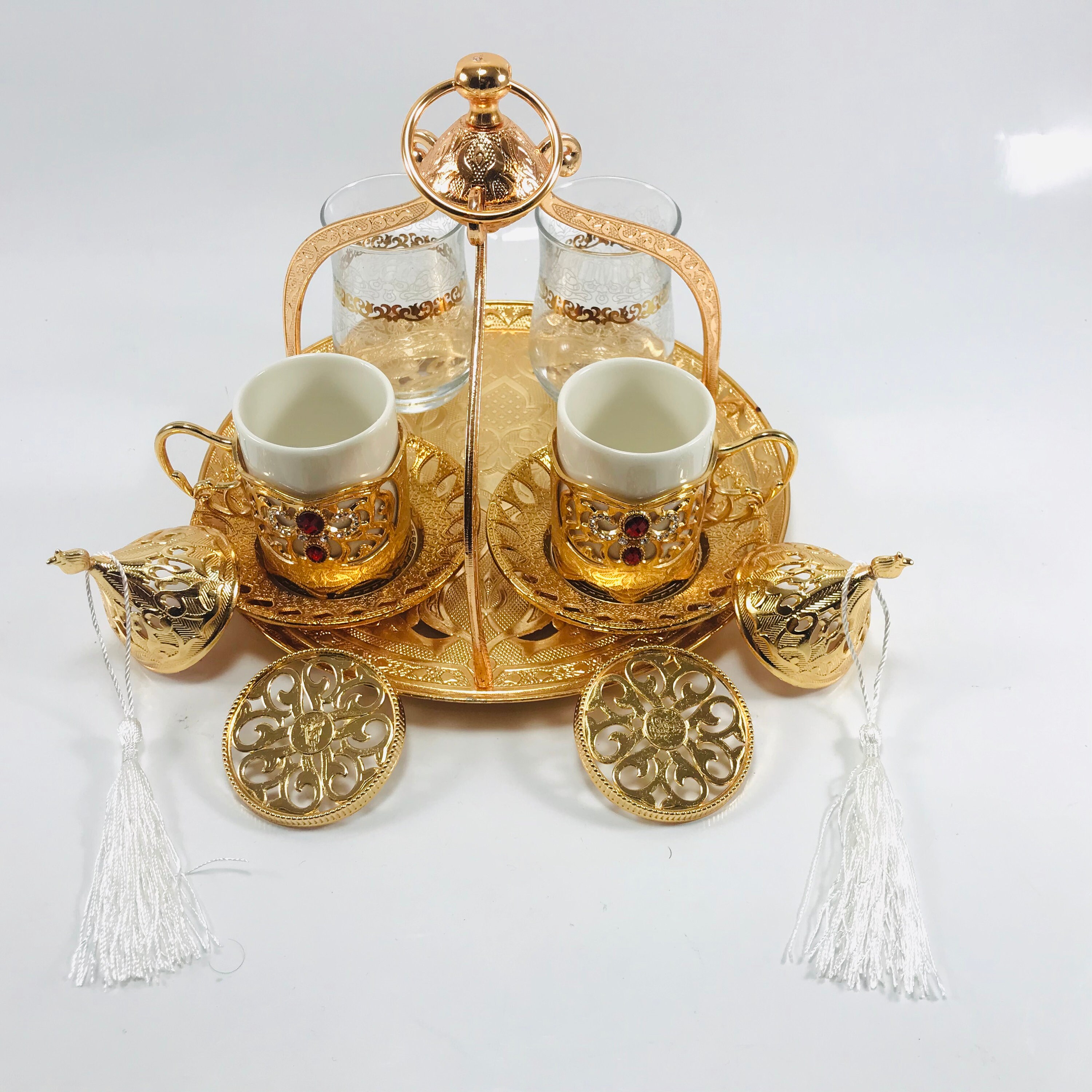 Turkish Coffee Set Arabic Coffee Set Gold Coffee Set Coffee | Etsy