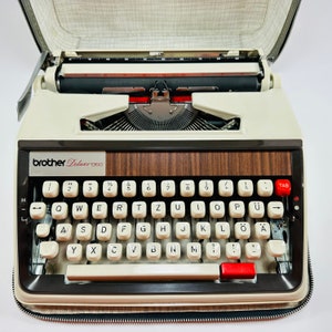 Brother Typewriter, Working Typewriter, Portable Typewriter, Vintage ...