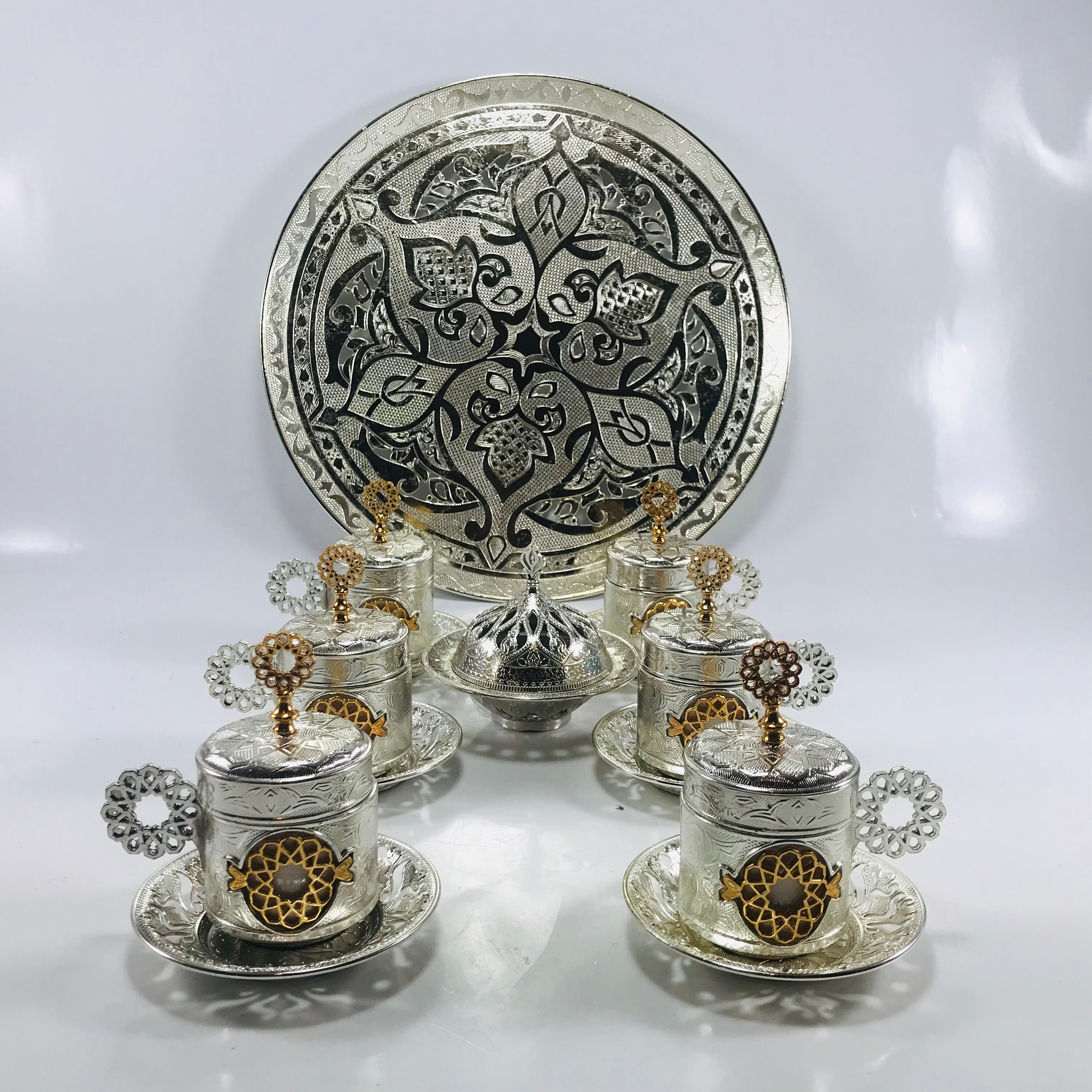 Turkish Coffee Set Arabic Coffee Set Gold Coffee Set Coffee | Etsy