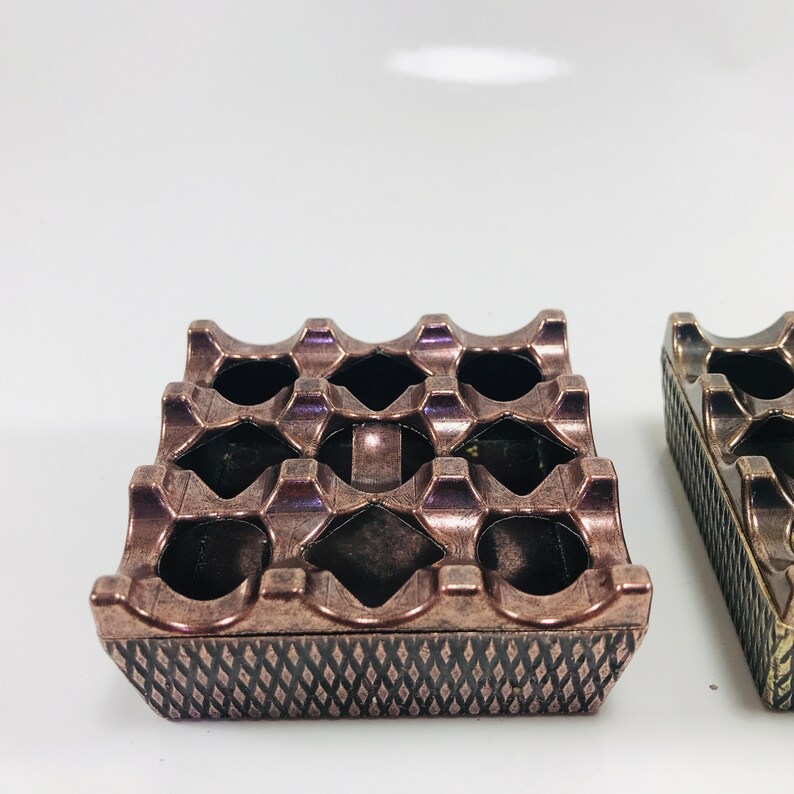 Ashtray Metal Ashtray Square Grid Cigar Ashtray Vintage - Etsy