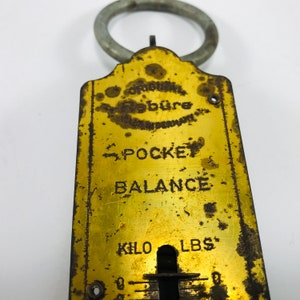 Antique Rebure Balance Scale, Spring Scale, Tubular Pocket Scale, Hand ...