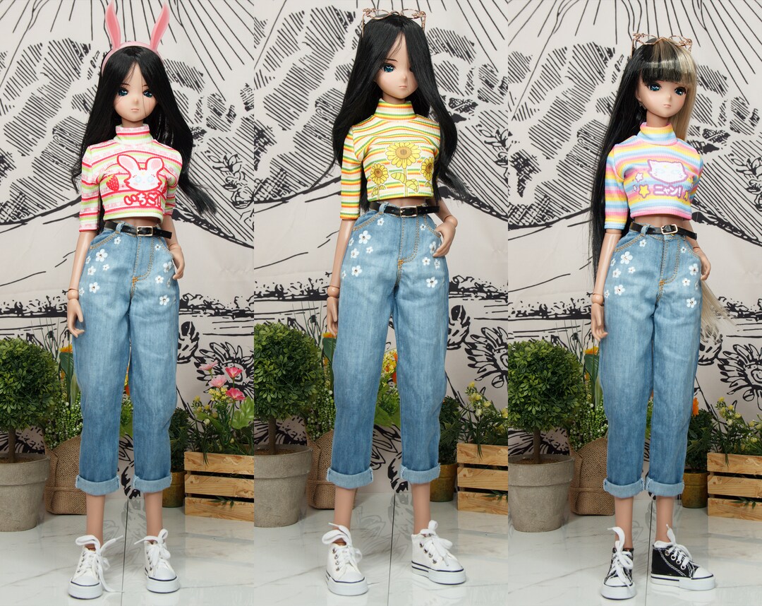 Cute Ribbed Shirt - Kawaii Smart Doll, DD, SD13 Clothes - Etsy