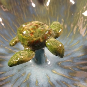 Turtle Bowl, Original Ceramic Pottery, Ooak Porcelain Art, - Etsy