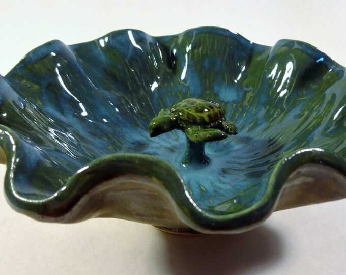 Turtle Bowl, Original Ceramic Pottery, Ooak Porcelain Art, - Etsy