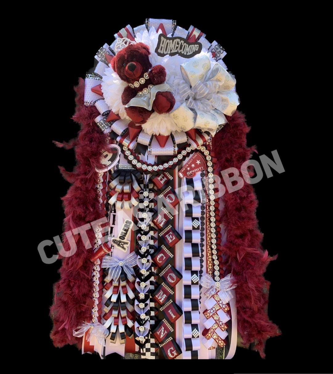 Homecoming Quad Mum, Diamond Homecoming Mum - Etsy