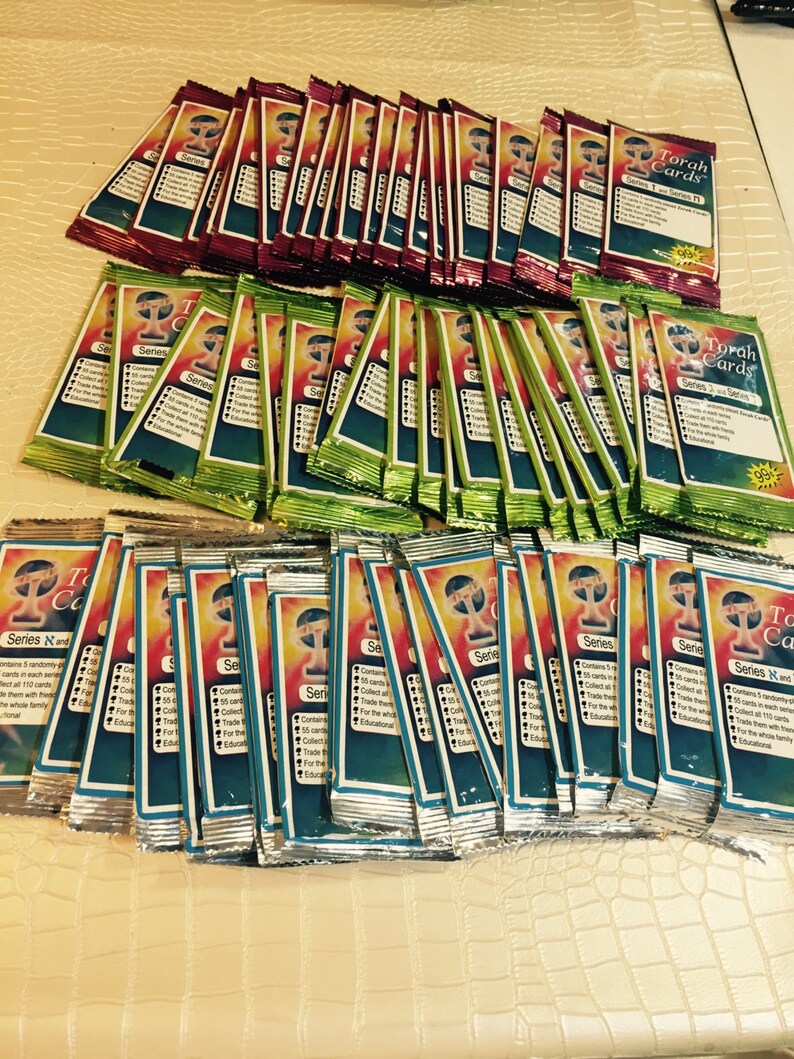 60 assorted packs of Torah Cards | Etsy