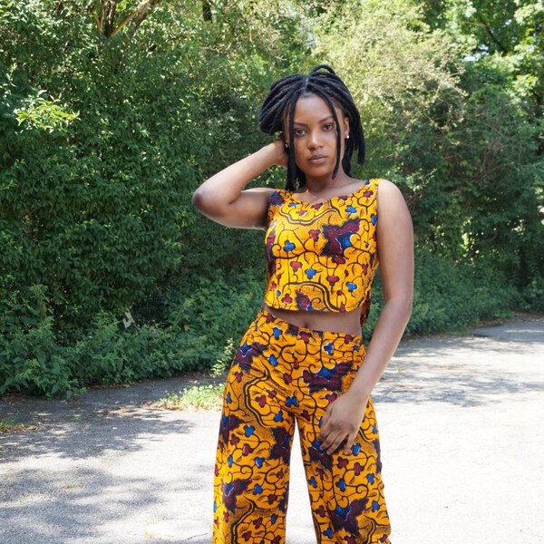 Ankara Crop Top Etsy