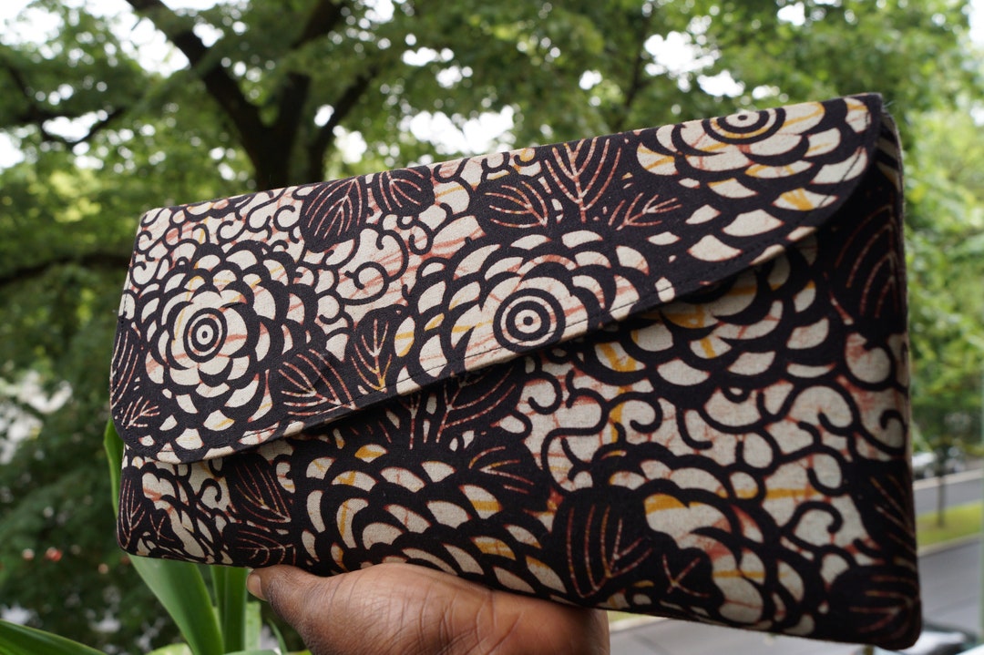 Bolso Clutch Estampado Africano Con Estampado Floral Para El Día O La Noche - Etsy España