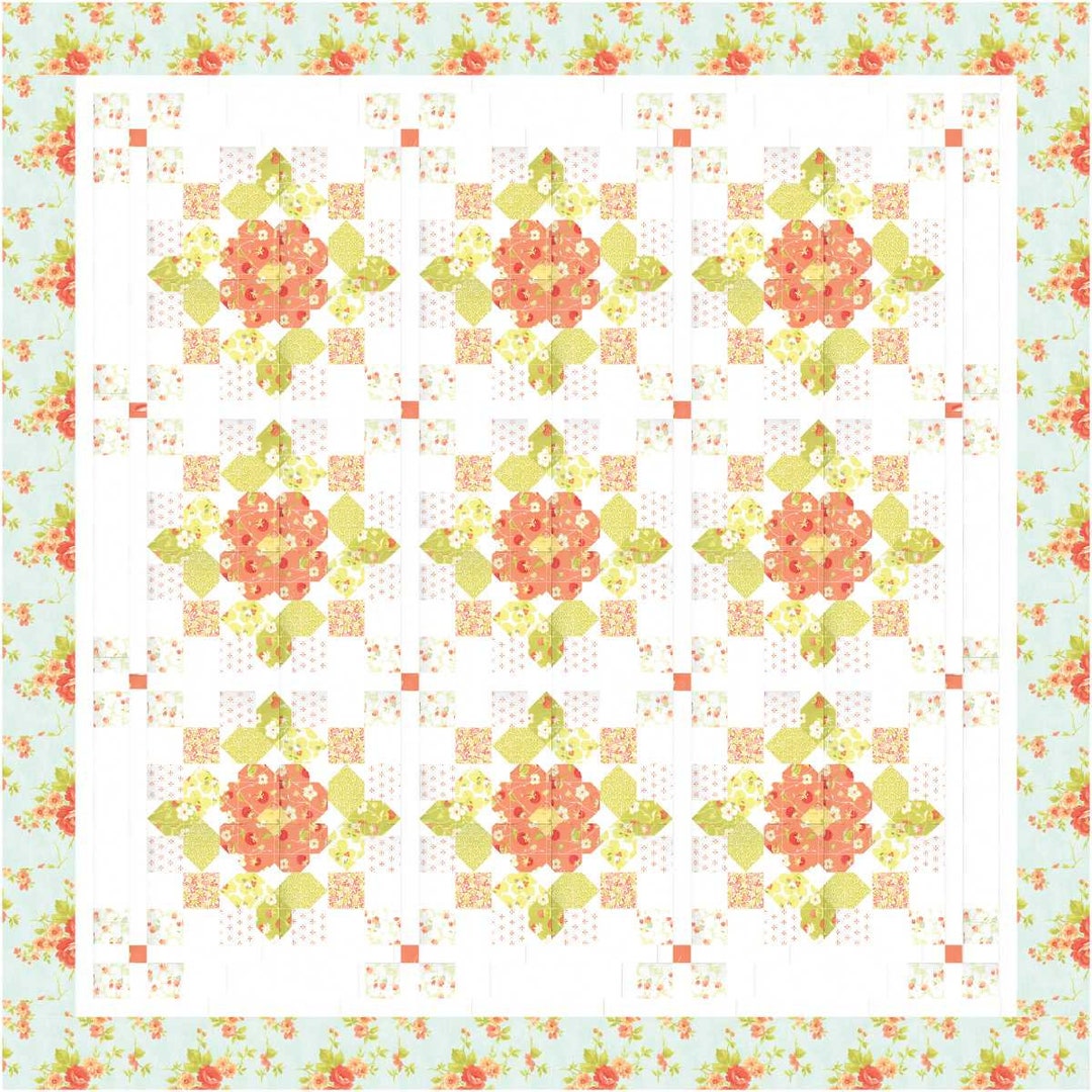Dutch Rose PDF Quilt Pattern - Etsy