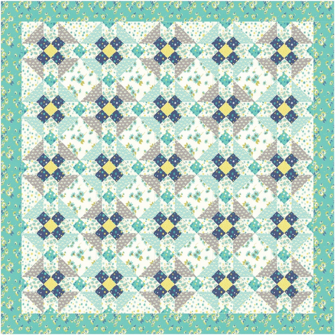 Forget Me Not PDF Quilt Pattern - Etsy