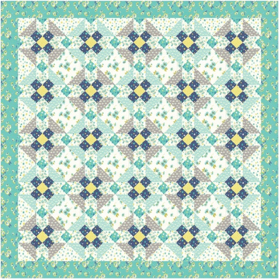 Forget Me Not PDF Quilt Pattern - Etsy