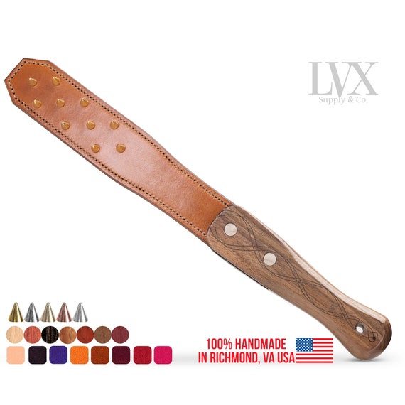 Studded Leather Spanking Paddle Spiked Tawse Strap Paddle | Etsy