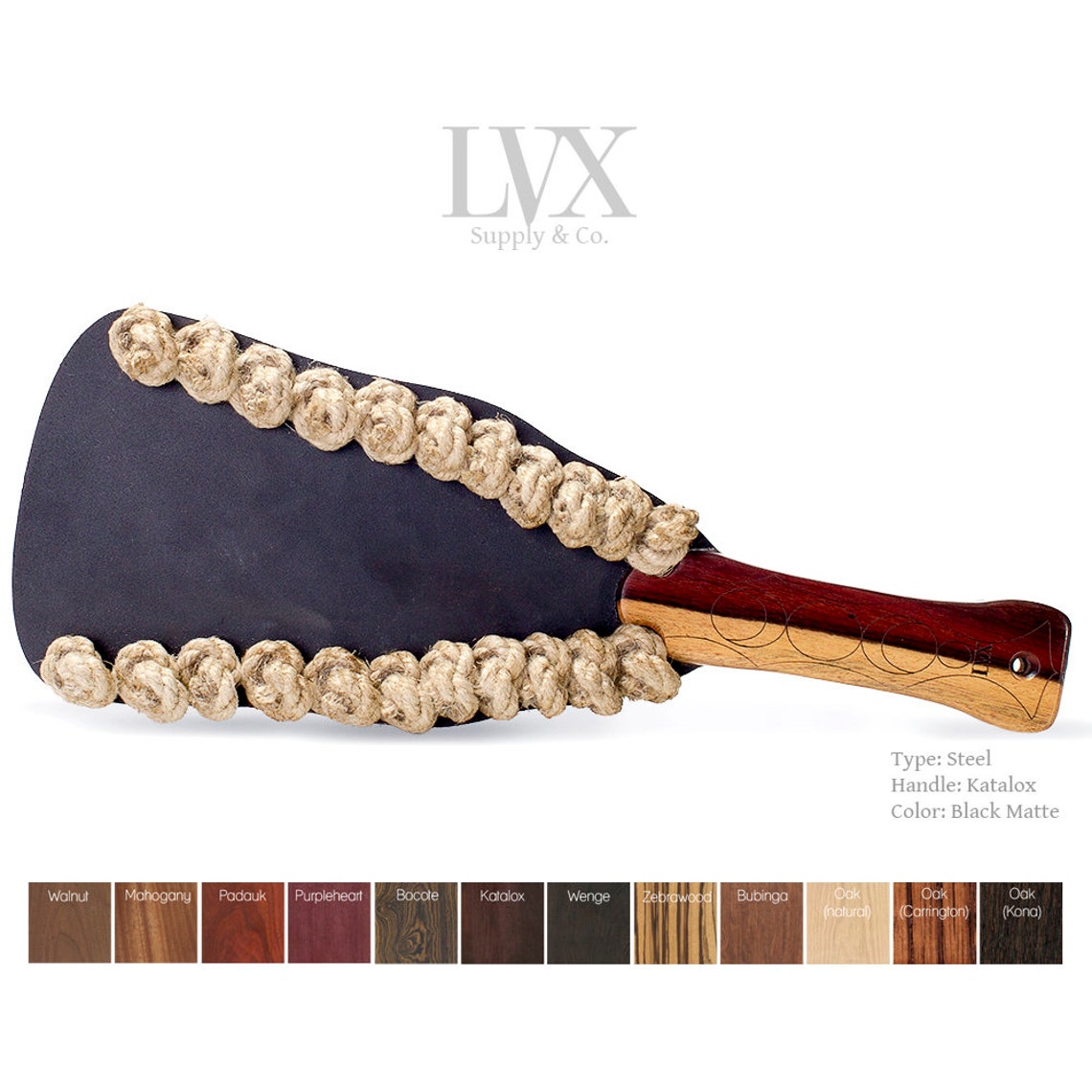 Steel & Rope Spanking Paddle Heavy BDSM Paddle for DDLG | Etsy