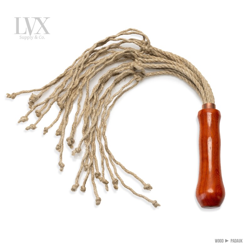 Intense BDSM Flogger with Rope Falls Bondage Spanking Whip - Etsy België