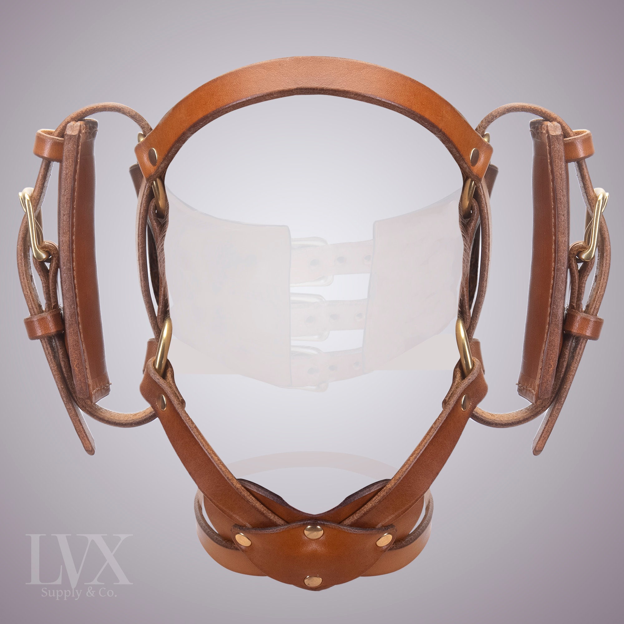 Face Fck Harness BDSM Head Harness Leather Bondage | Etsy