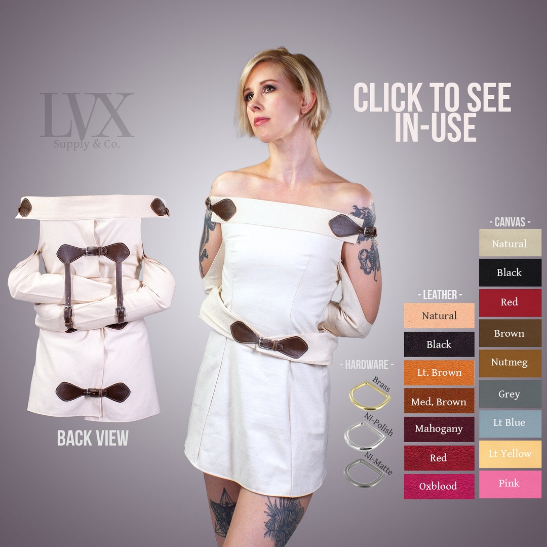 BDSM Straight Jacket Dress Arm Binder Bondage Harness - Etsy Canada