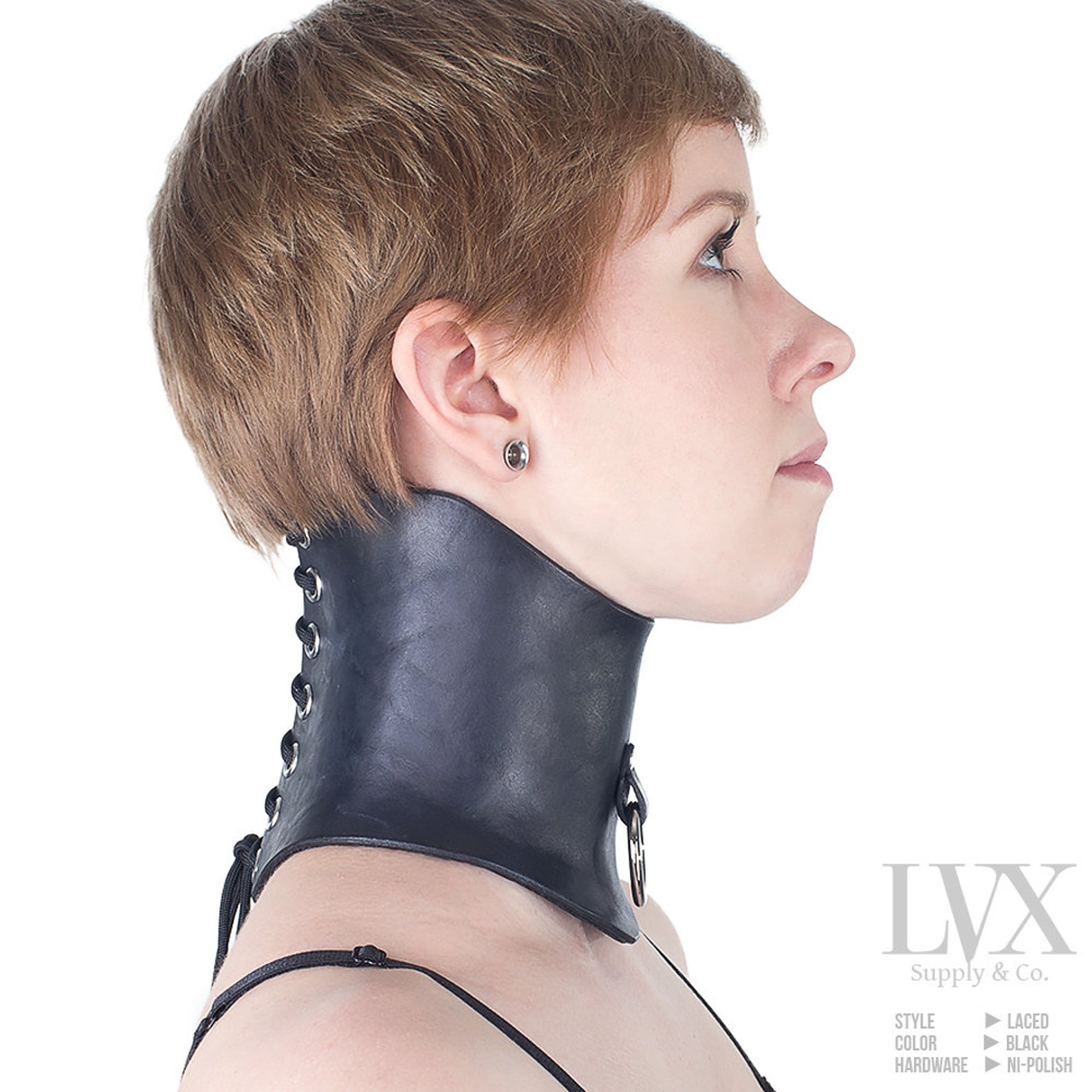 Molded Leather Posture Collar Leather Bondage Choker for - Etsy UK