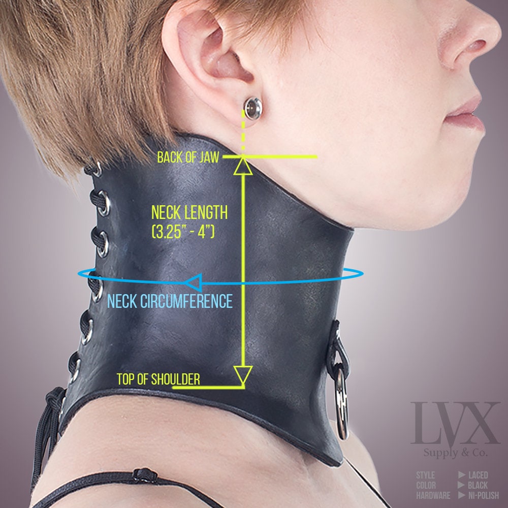 Molded Leather Posture Collar Leather Bondage Choker for - Etsy UK