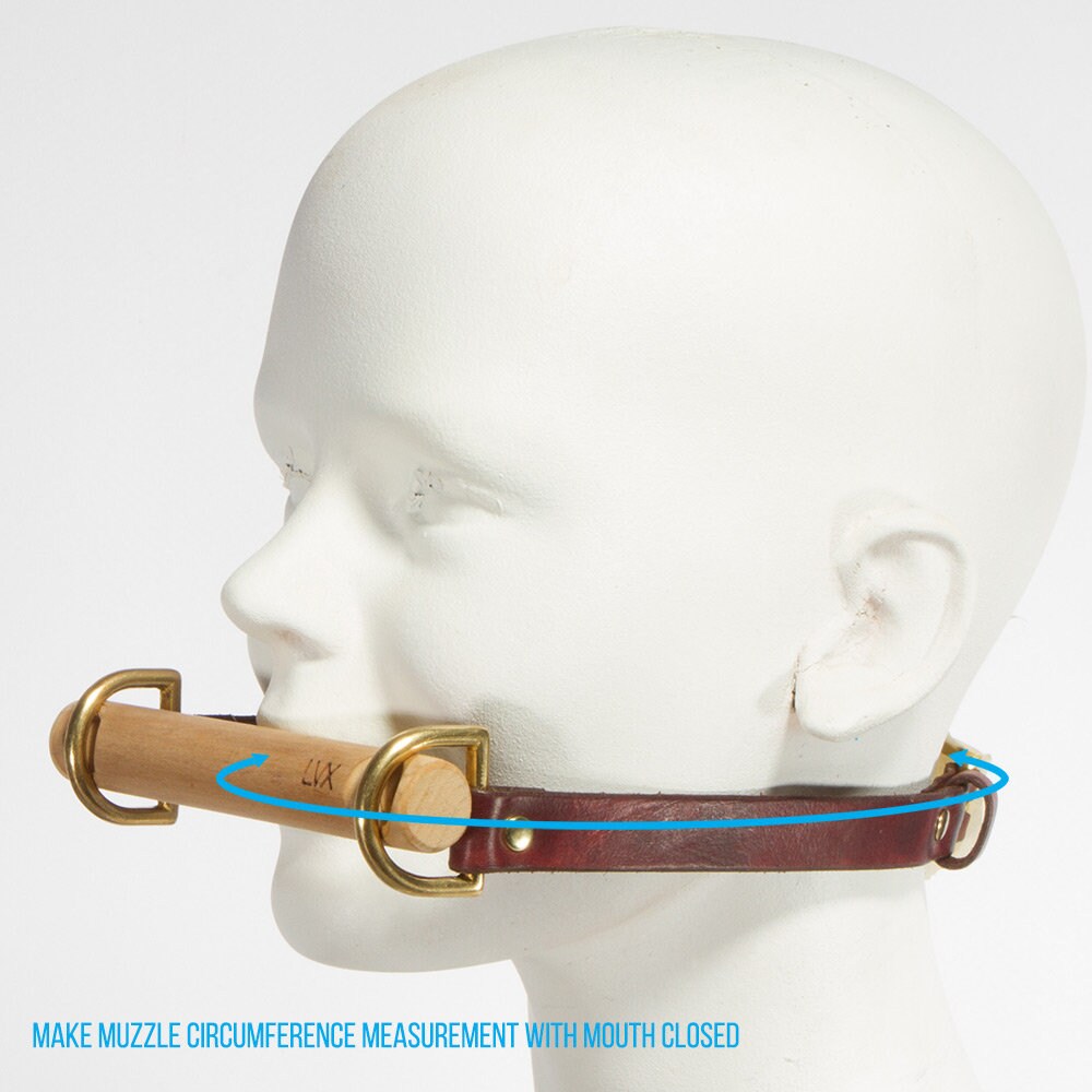 BDSM Bit Gag Leather Bondage Gag Wooden BDSM Gag for Pony | Etsy