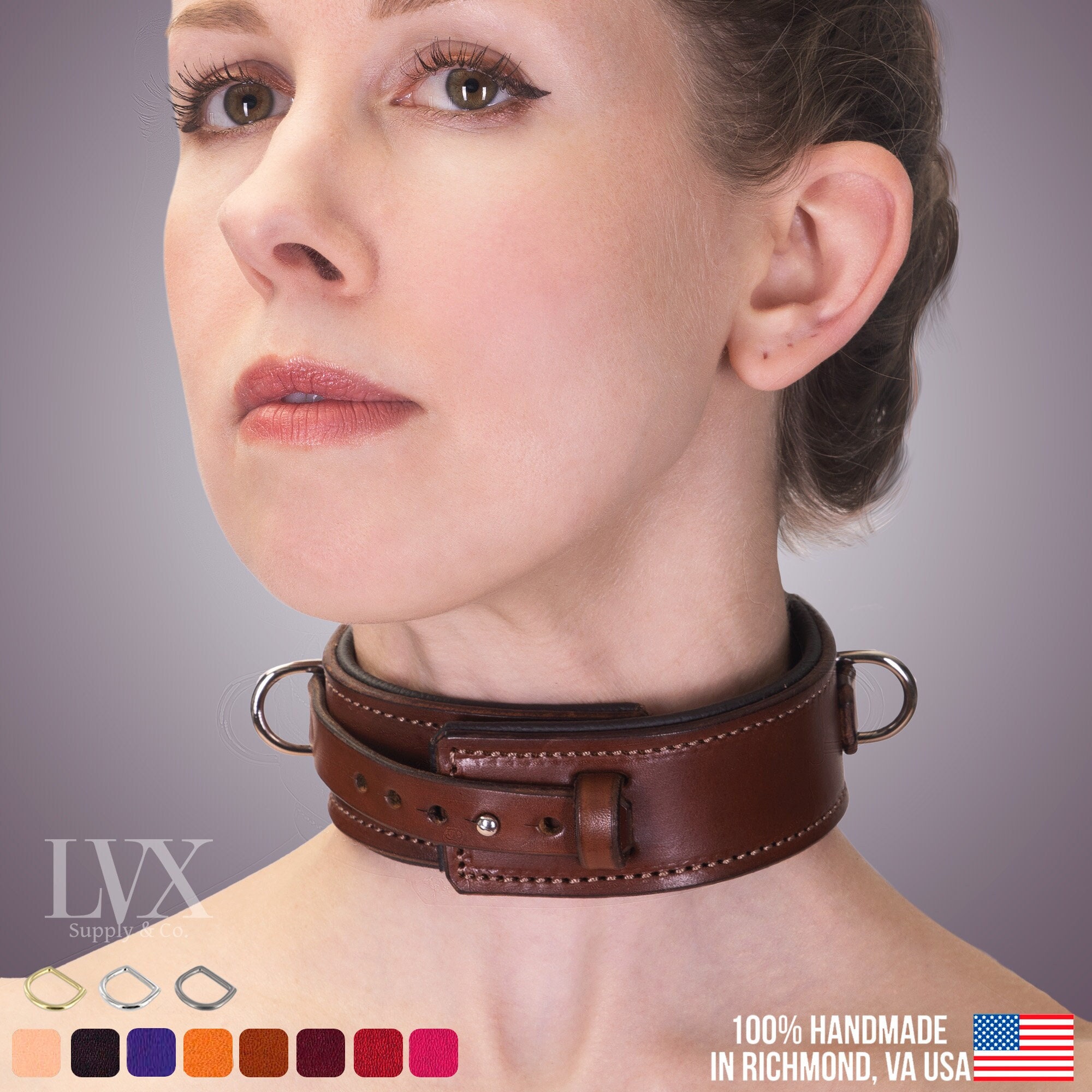 Slim Quick-release BDSM Collar Padded Leather Bondage - Etsy