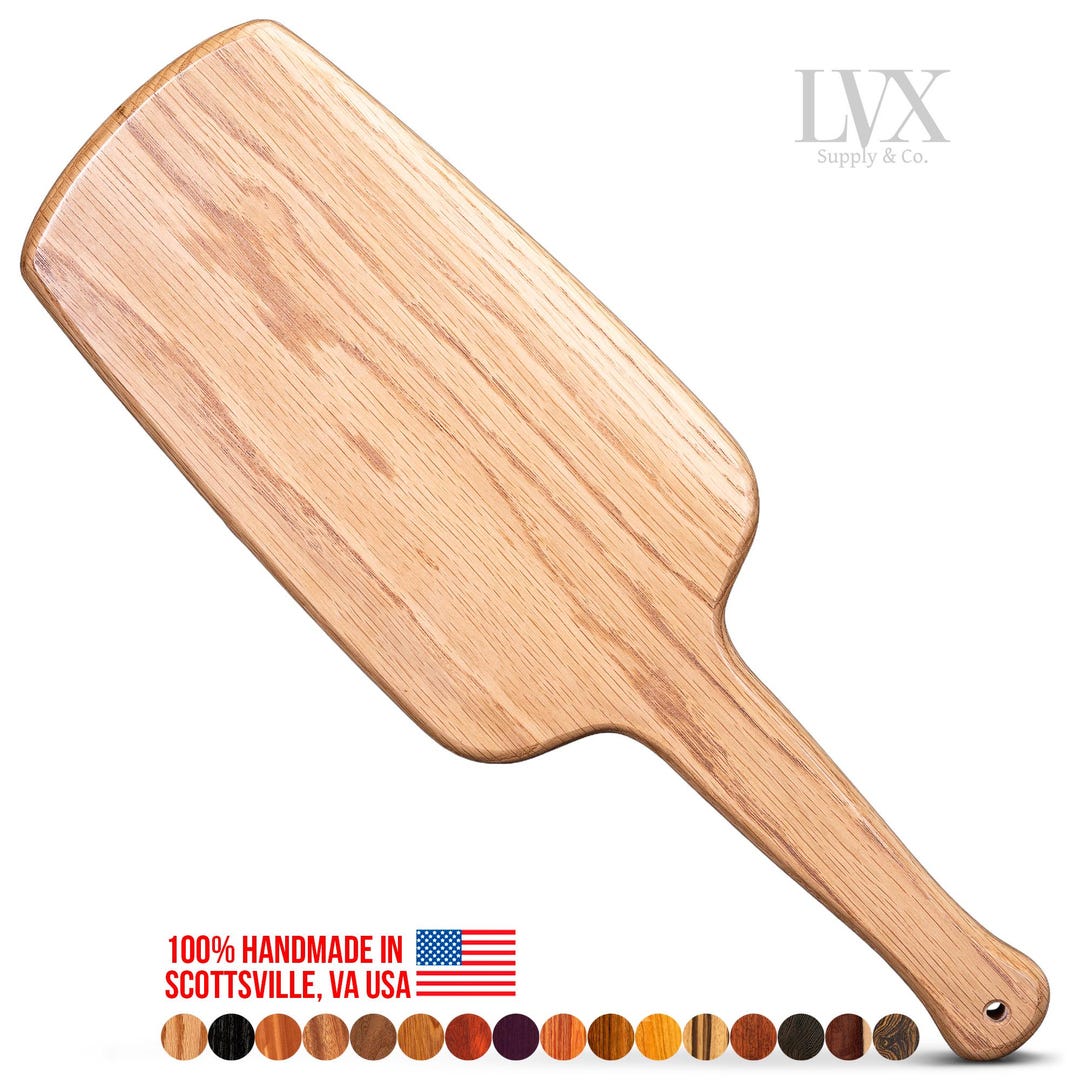 Classic Spanking Paddle | Carved Wood Paddle for Ddlg Submissive Slave ...