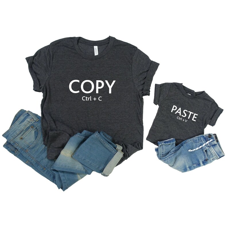 Copy and Paste Matching Shirts Gifts for Him Gifts for Her - Etsy UK