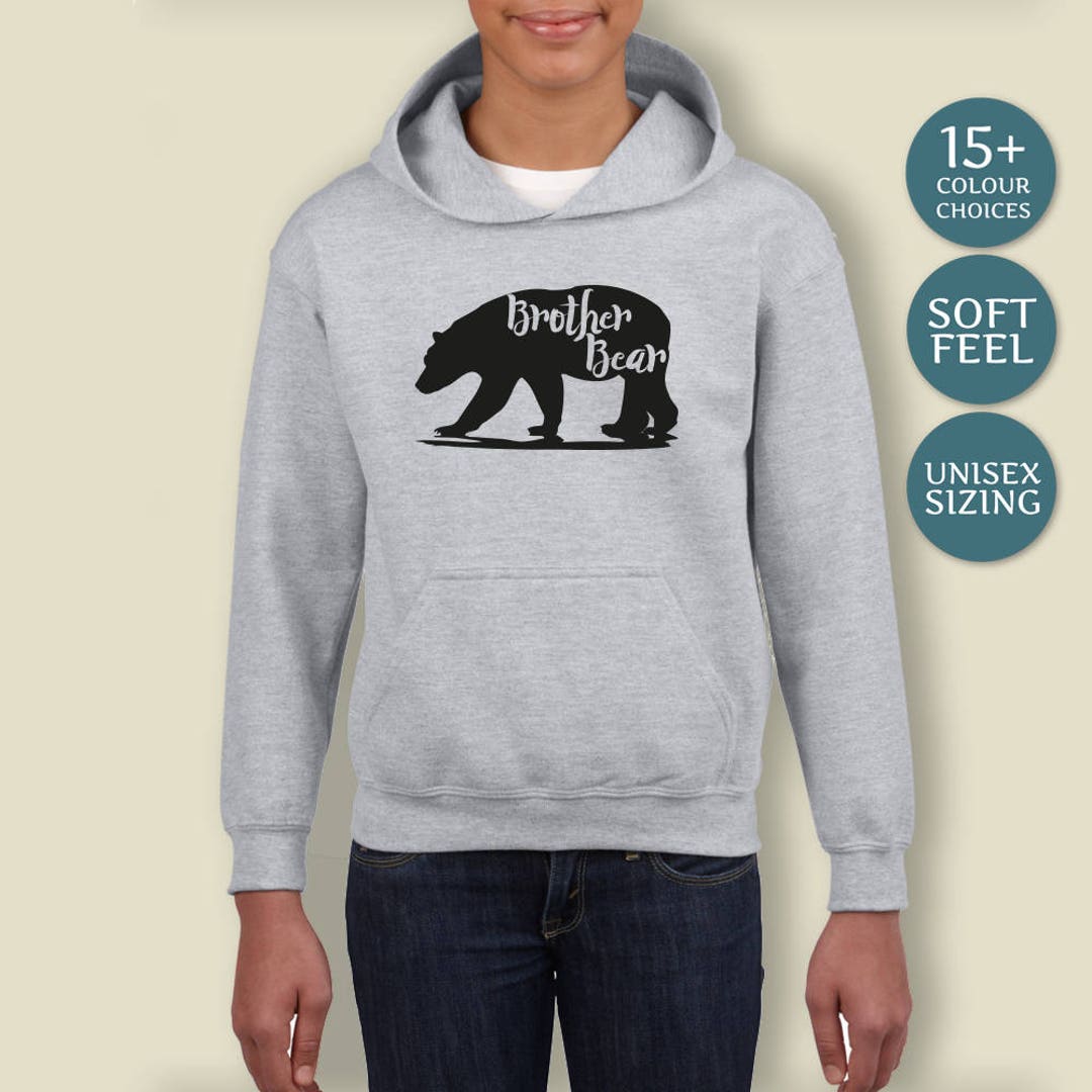Brother Bear Hoody. Sons Gift. Fathers Day Gift. Childs Hoodie. Gifts ...