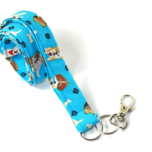 DOG Fabric Lanyard Pet Lanyard Dog Badge Holder Dogs - Etsy