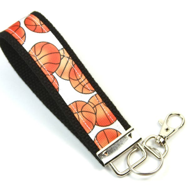 Basketball Wrist Keychain - Etsy