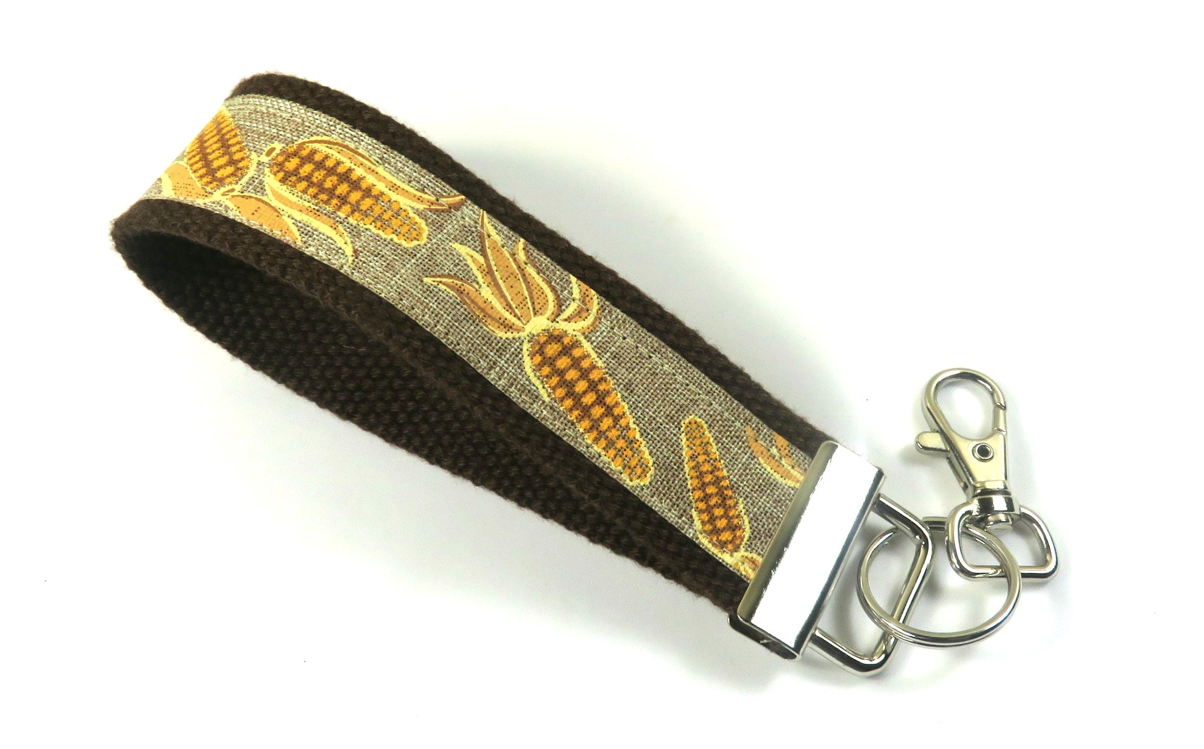 CORN Fabric Key Chain Corn Fabric Key Fob Corn Wristlet | Etsy