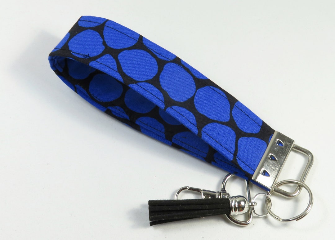 BLUE Black Keyfobs, Beautiful Royal Blue Stones Design Wristlets ...