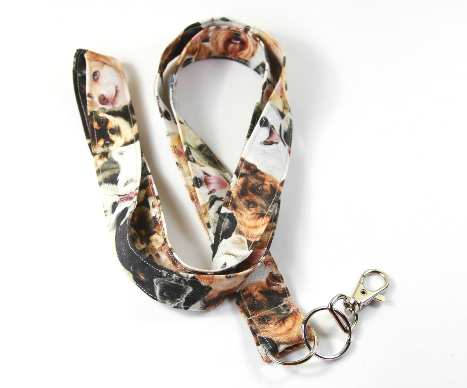 DOGS Fabric lanyard Dogs badge holder Dogs lanyard - Etsy 日本