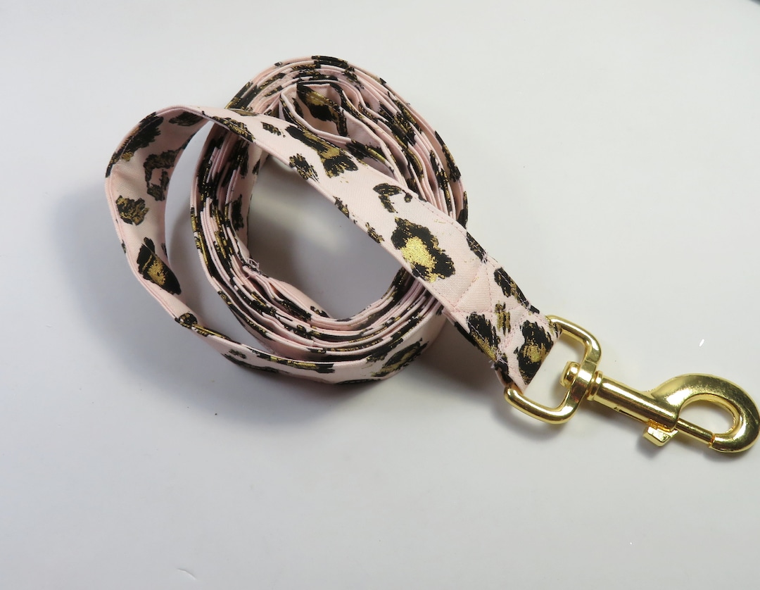 PINK CHEETAH Fabric Leashes, Dog Leashes, Fabric Leash, Pink Cheetah ...