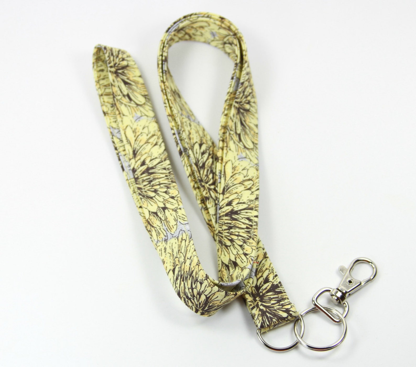 SUNFLOWER Fabric Lanyard Flower Lanyard Roses Lanyard - Etsy
