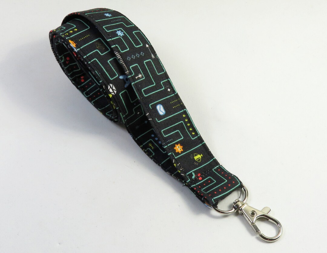 GAMING Fabric Lanyard, Fabric Badge Holder, Game Design Badge Holder ...