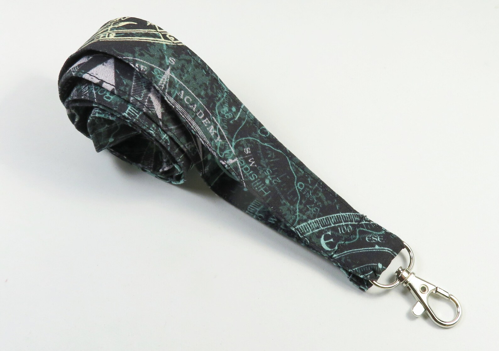 COMPASS Fabric Lanyard, Compass Design Badge Holder, Men Lanyard, Mens ...