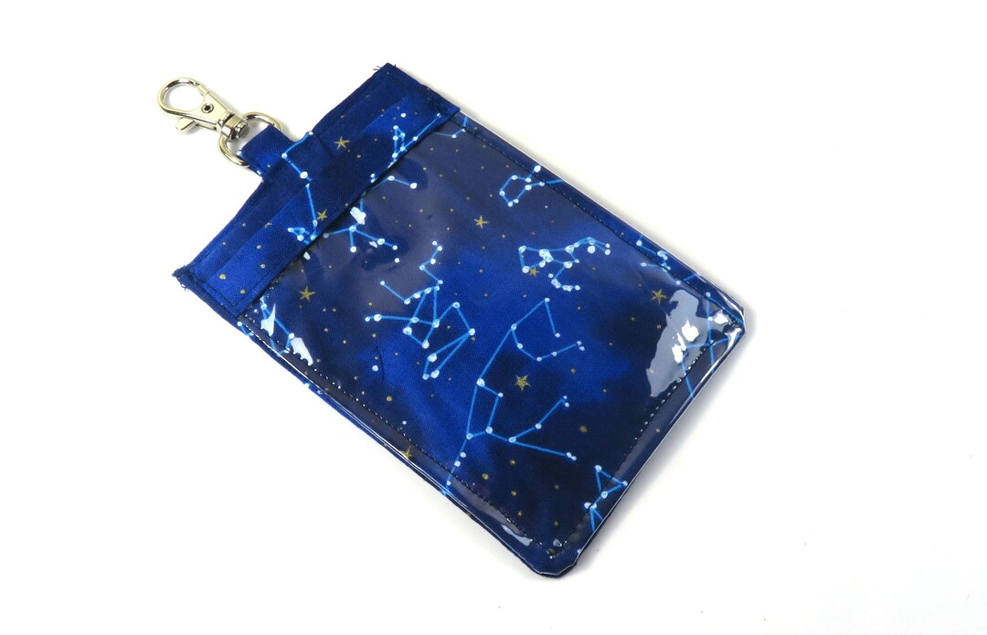 CONSTELLATIONS Fabric Badge Holder, Constellations Lanyard, Blue ...