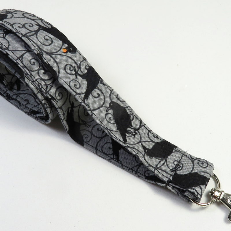 Crow Lanyard Badge Holder - Etsy