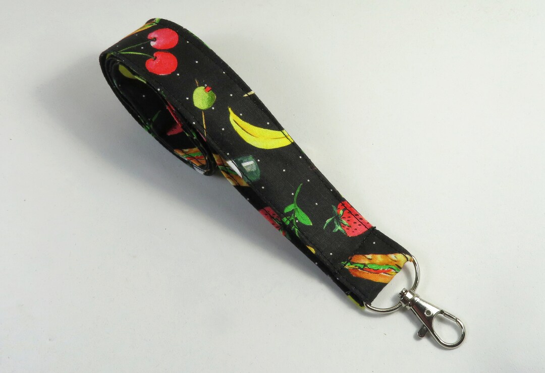 FRUITS Design Lanyard, Sweet Fruits Badge Holder, Chefs Lanyard ...