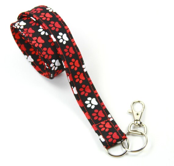 PAW Fabric Lanyard Pet Lanyard Dog Lanyard Paw Fabric Badge - Etsy
