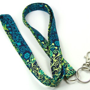 NEON Fabric Lanyard Neon Blue Badge Holder Blue Lanyard - Etsy