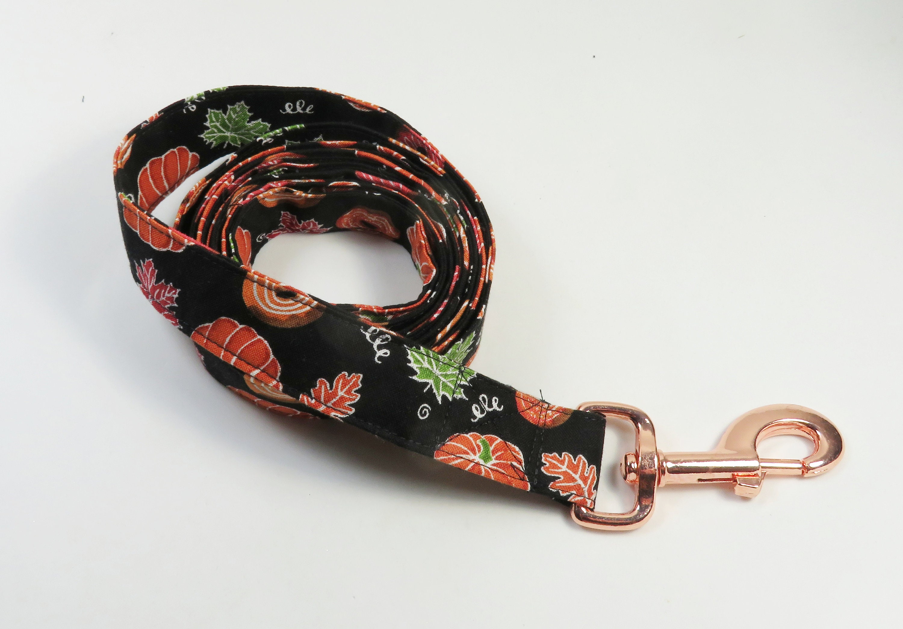 AUTUMN Fabric Dog Leash Fabric Leashes Dog Leashes Donut - Etsy UK