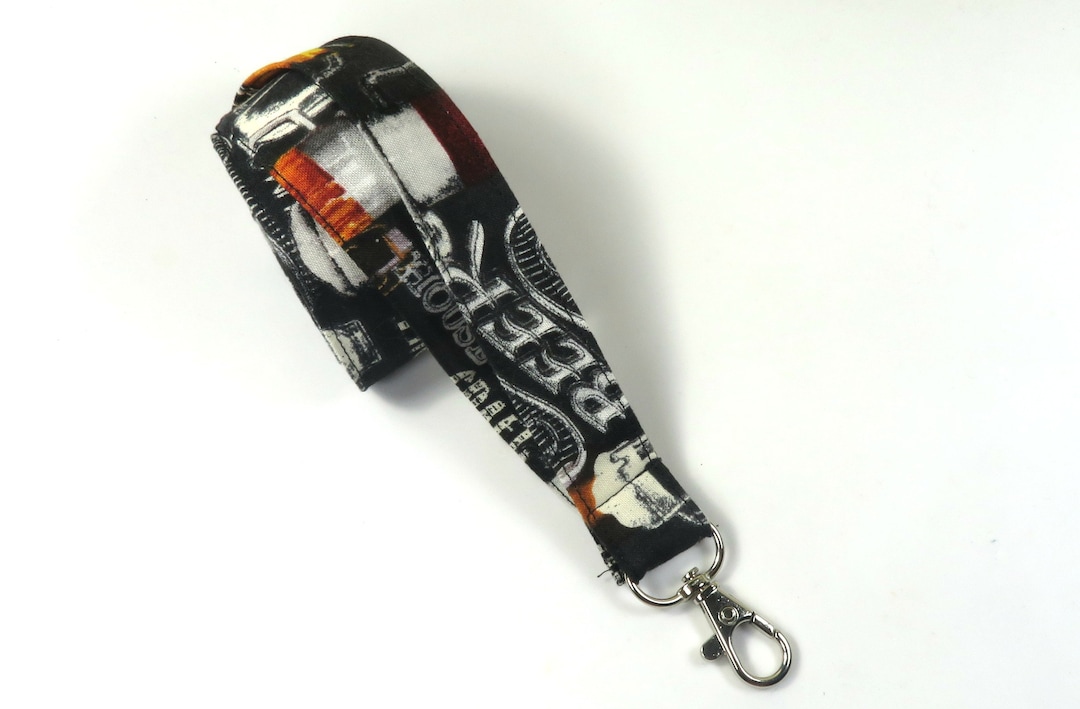 BEER Fabric Lanyard, Beer Fabric Badge Holder, Beer Cup Badge Holder ...