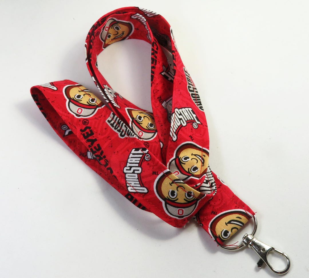TEAM Design Lanyard, Beautiful Red Badge Holder, Ohio Design Lanyard ...
