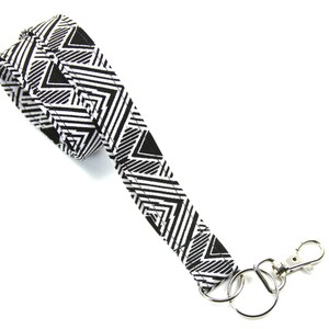 ZIG ZAG Fabric Lanyard Zebra Design Lanyard Zebra Print - Etsy