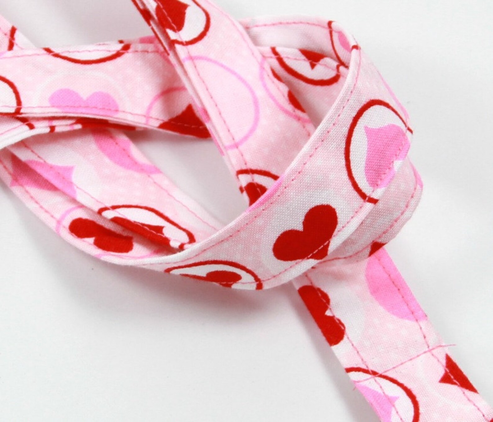 HEART Fabric Lanyard, Valentine Lanyard, Heart Lanyard, Fabric Lanyard ...