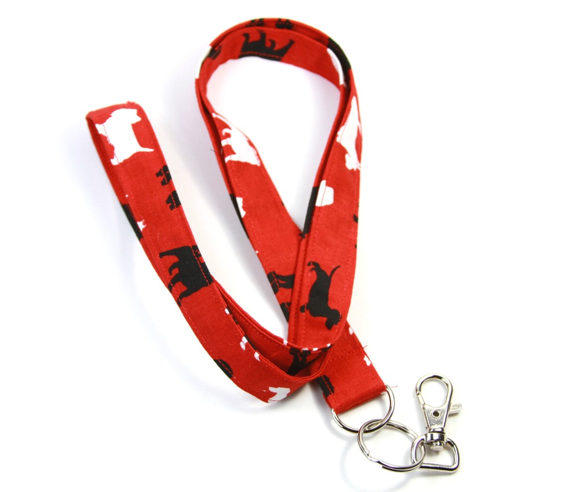 DOG PET Fabric Lanyard Different Breeds Dog Lanyard | Etsy